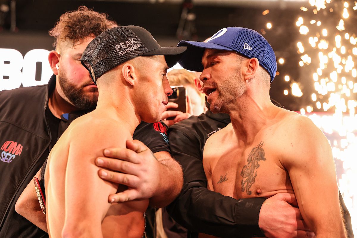 Photos: Nick Ball, TJ Doheny - Tensions Erupt at Official Weigh-In