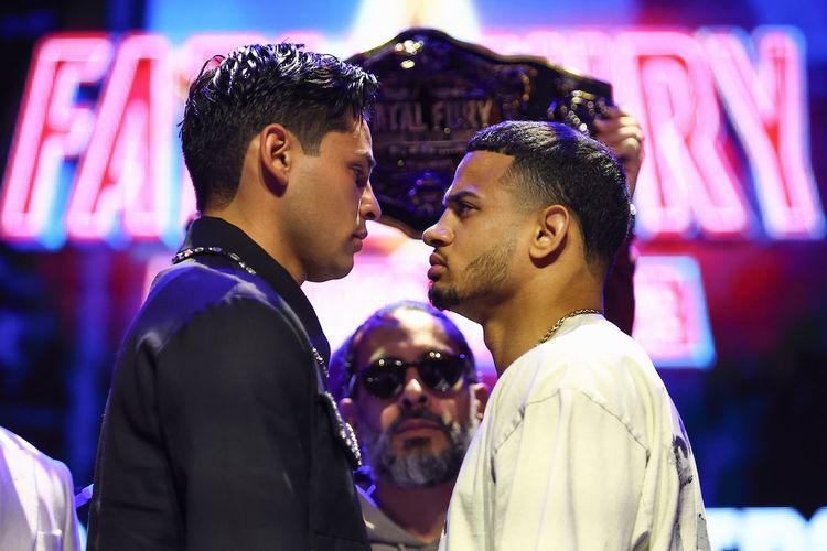 Photos: Ryan Garcia, Rolly Romero - Tense Face To Face in Los Angeles