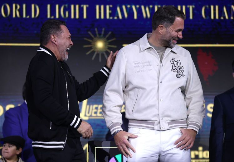 Eddie Hearn questions Oscar De La Hoya's motives regarding Ortiz-Ennis ...
