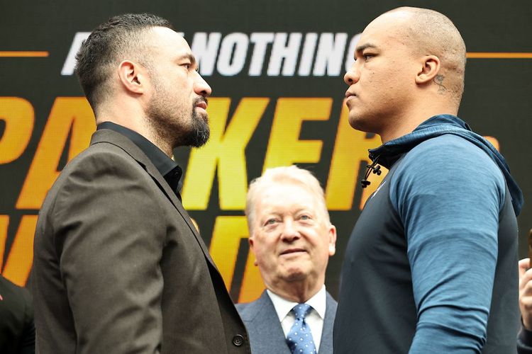 Photos: Joseph Parker, Fabio Wardley - Face To Face at Final Presser
