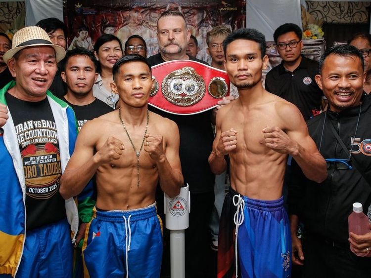Pedro Taduran et Christian Balunan prêts pour le combat de championnat IBF des 105 livres