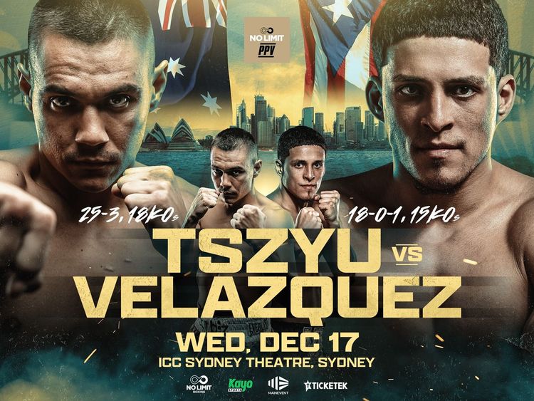 Tim Tszyu VS Anthony Velazquez | ICC Sydney Theatre, Sydney, AU ...